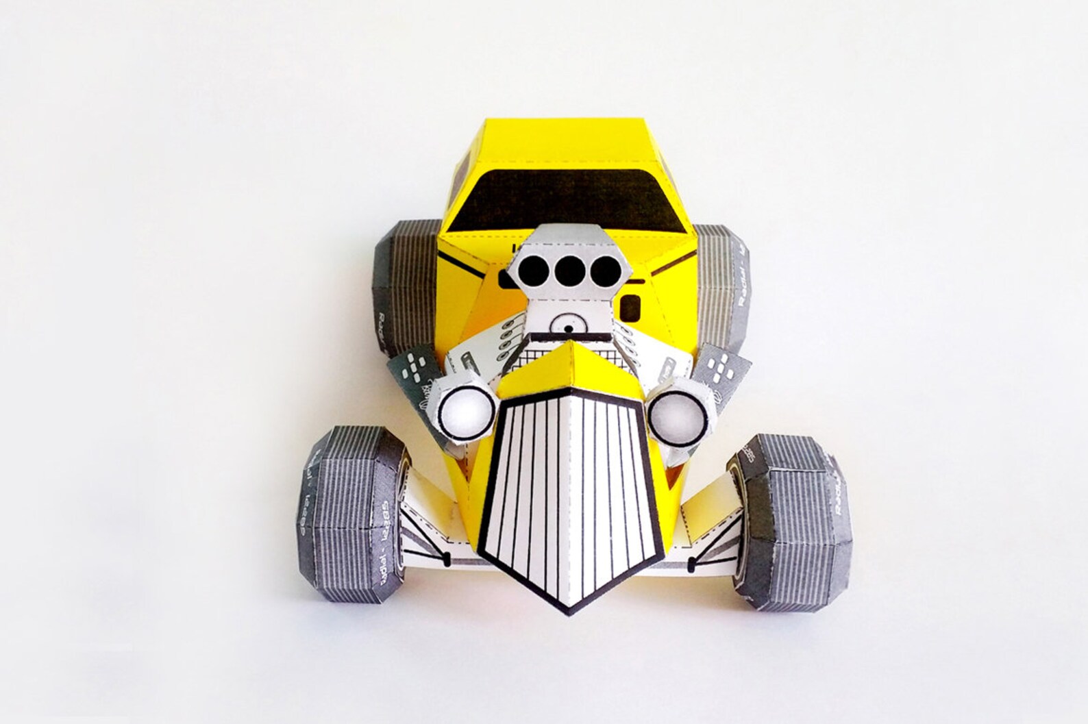 DIY Papercrafts Hot Rod Paper Modelpaper - Etsy