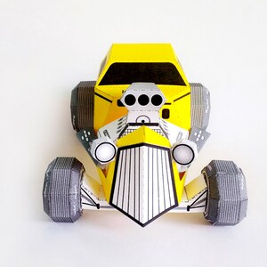 DIY Papercrafts, Hot Rod Paper Model,paper Toys,printables,origami,3d ...