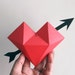 DIY Papercraft Heart Dangler,valentine's Day,heart With Arrow,paper ...