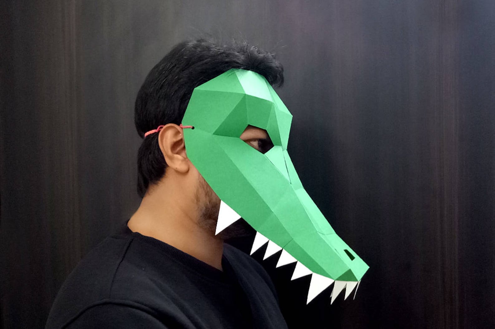 DIY Papercraft Alligator Maskcrocodile Maskalligator - Etsy