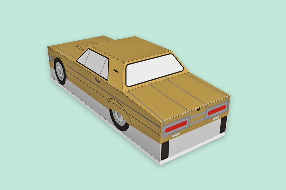 DIY Printable Car Favorgoodies Boxpapercraft Cargift | Etsy