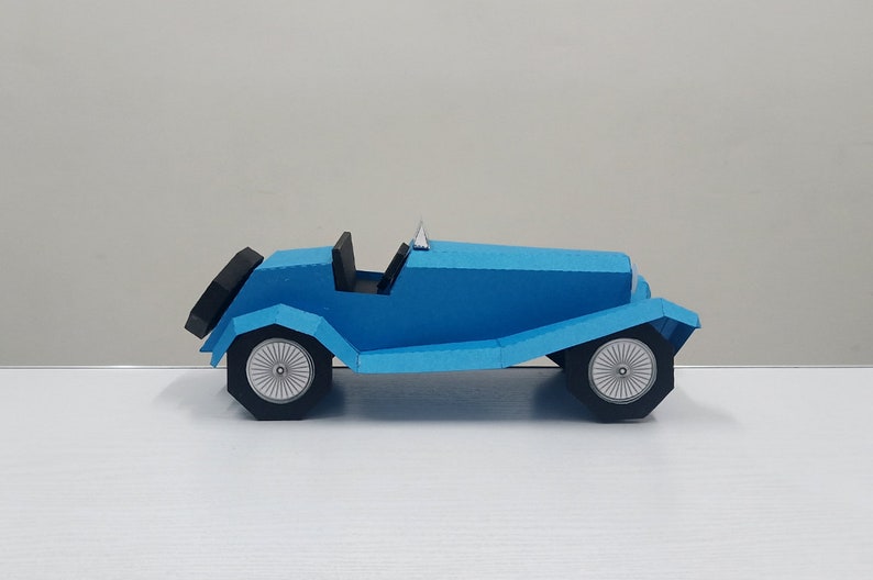 DIY Papercraft Vintage Carpaper Car3d Papercraftlow Poly | Etsy Canada