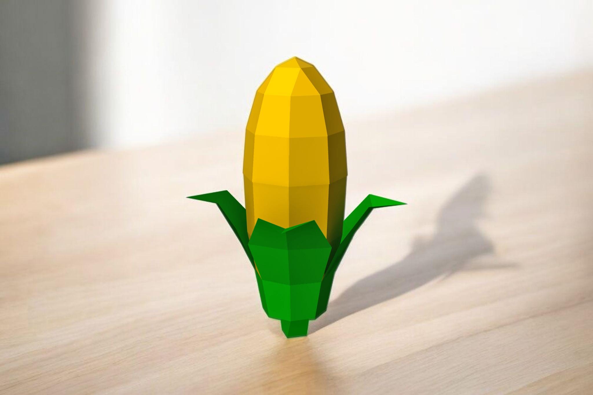 DIY Papercraft Corn Favor, Lowpoly Maize Plant (digital Files) - Etsy