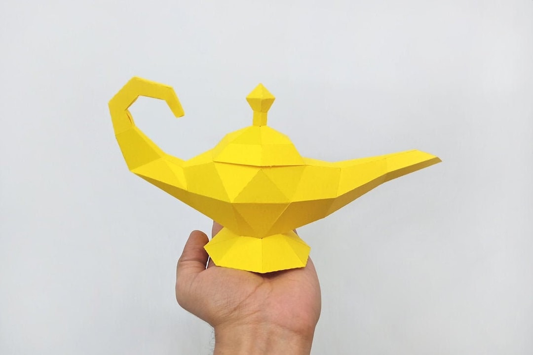 DIY Genie Lamp,genie Papercraft,lamp Papercraft,3d Papercraft Templates ...