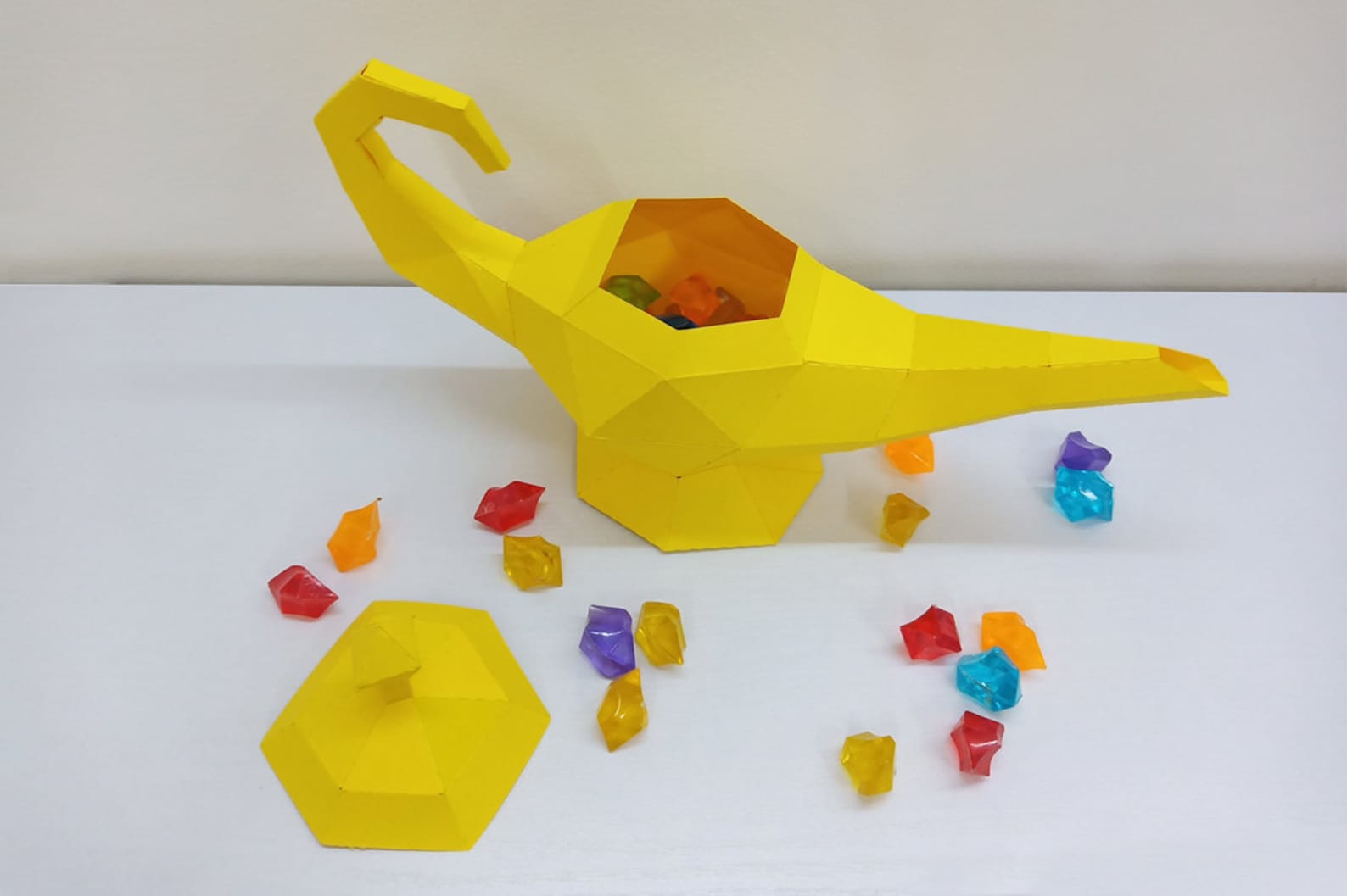 DIY Genie Lamp Papercraft, 3D Printable Template (digital Download) - Etsy