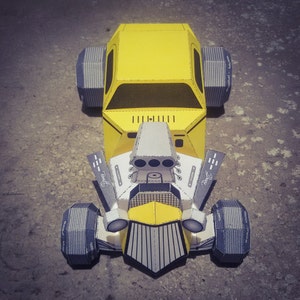 DIY Papercrafts, Hot Rod Paper Model,paper Toys,printables,origami,3d ...