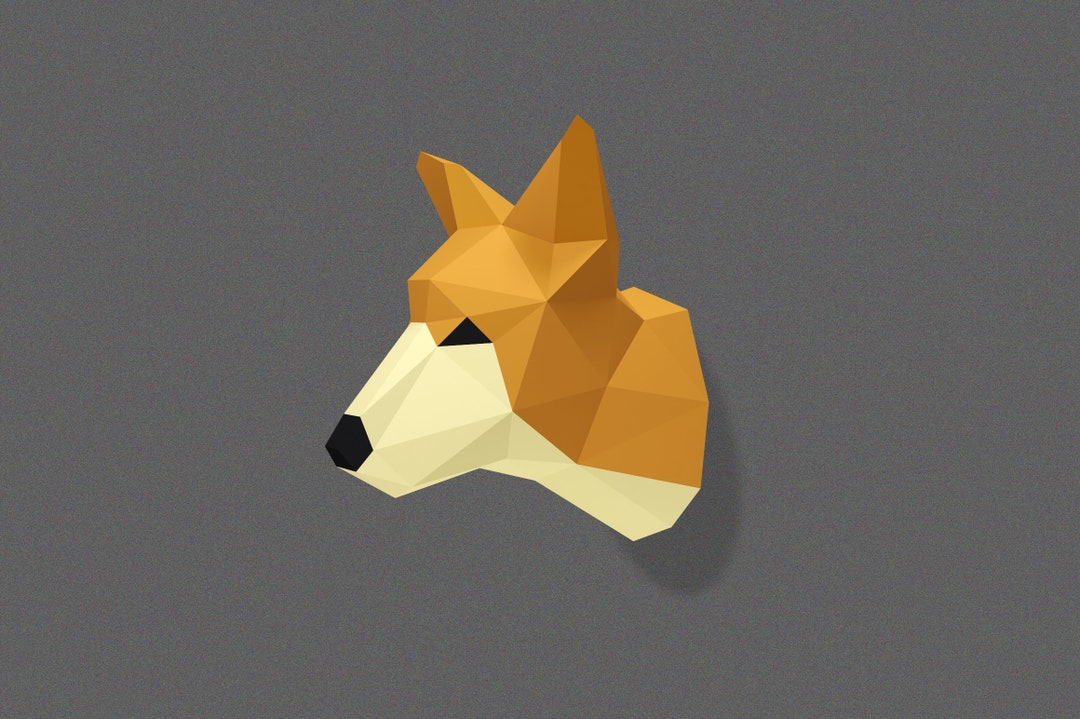 DIY Papercarft Corgi Trophy, Papercraft Sculpture,paper Toy,party ...