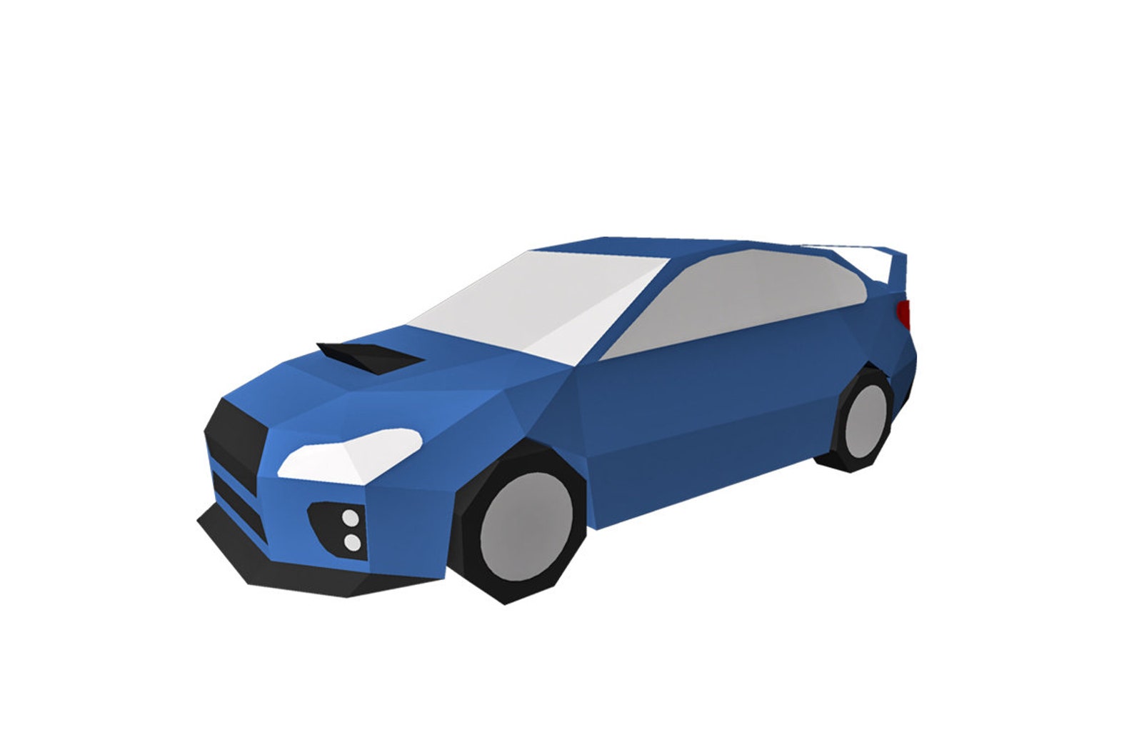 DIY Papercraft Sedan Carpaper Sports Car3d Papercraftlow - Etsy