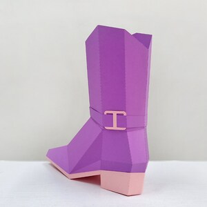 DIY Papercraft Cowgirl Boots,cowboy Boots,boots Favor,3d Shoe,paper ...