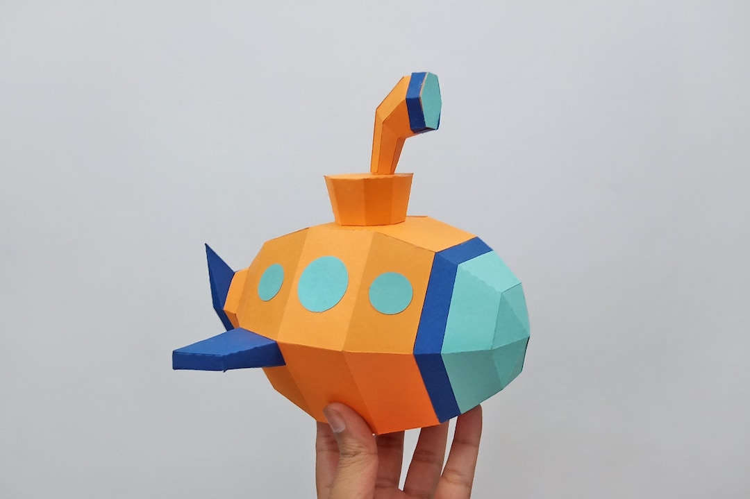 DIY Submarine Papercraft ,nursery Decor,babyshower Decor,silhouette ...