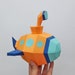 DIY Submarine Papercraft ,nursery Decor,babyshower Decor,silhouette ...