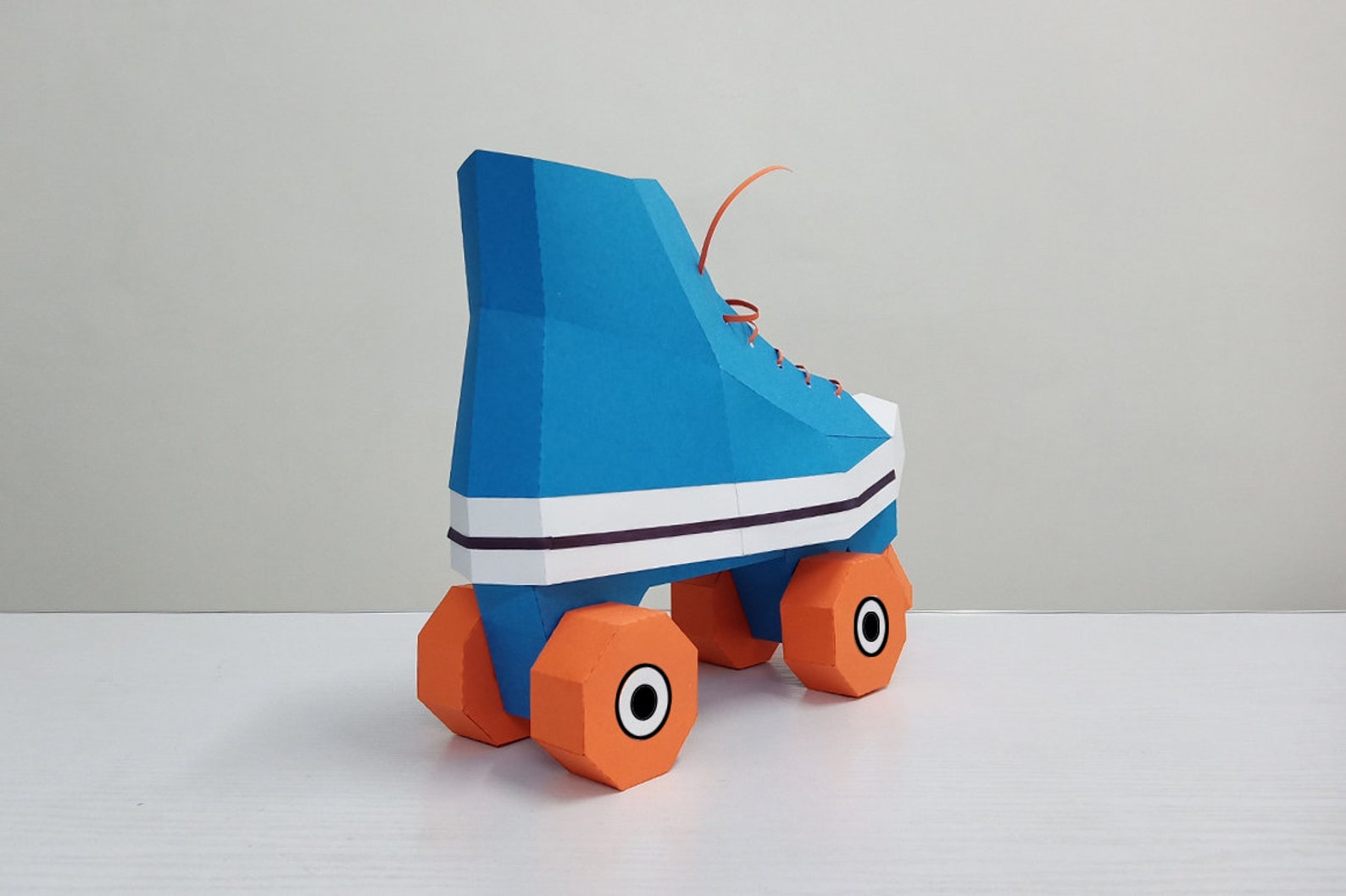 DIY Papercraft Roller Skate Shoescanvas Shoeskate Shoes3d - Etsy