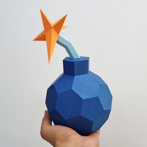 DIY Cannon Bomb,papercraft Bomb,3d Bomb,party Decoration,diwali Bomb ...