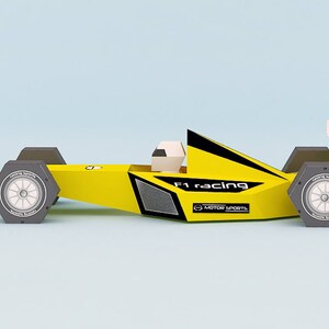 DIY Papercraft Car, Printable Car, Formula 1 Gifts, Printable F1 Car ...