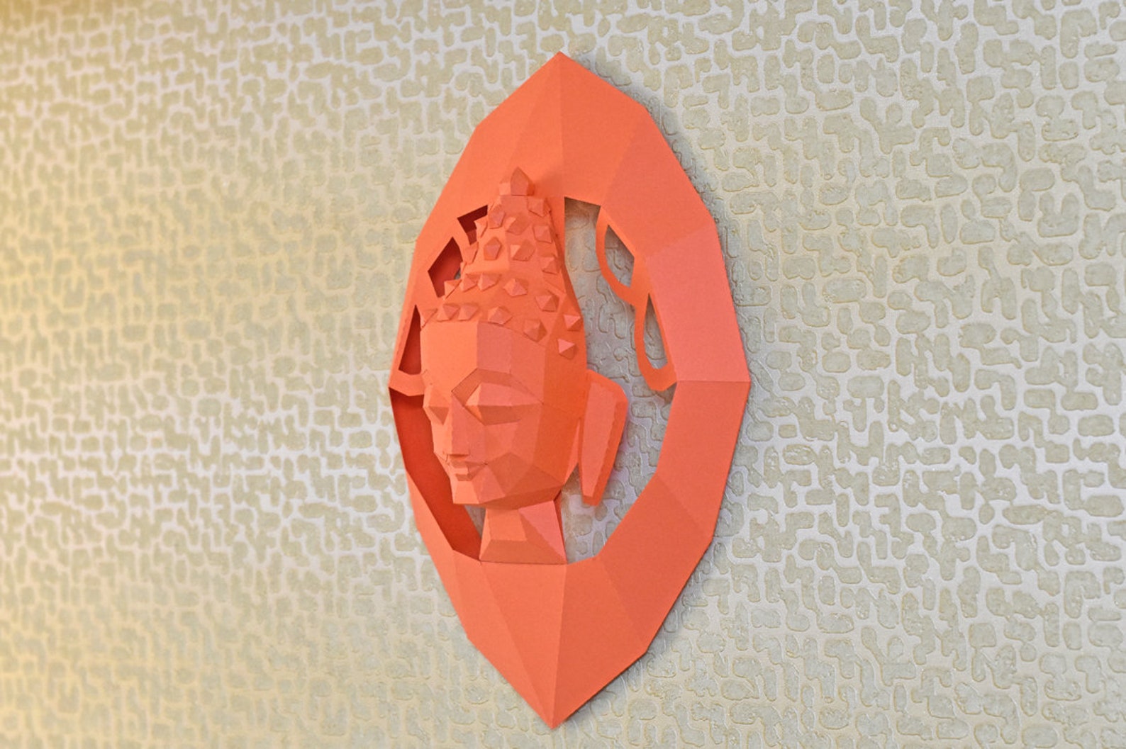 DIY Papercraft Buddha head trophybuddha trophyBuddha | Etsy