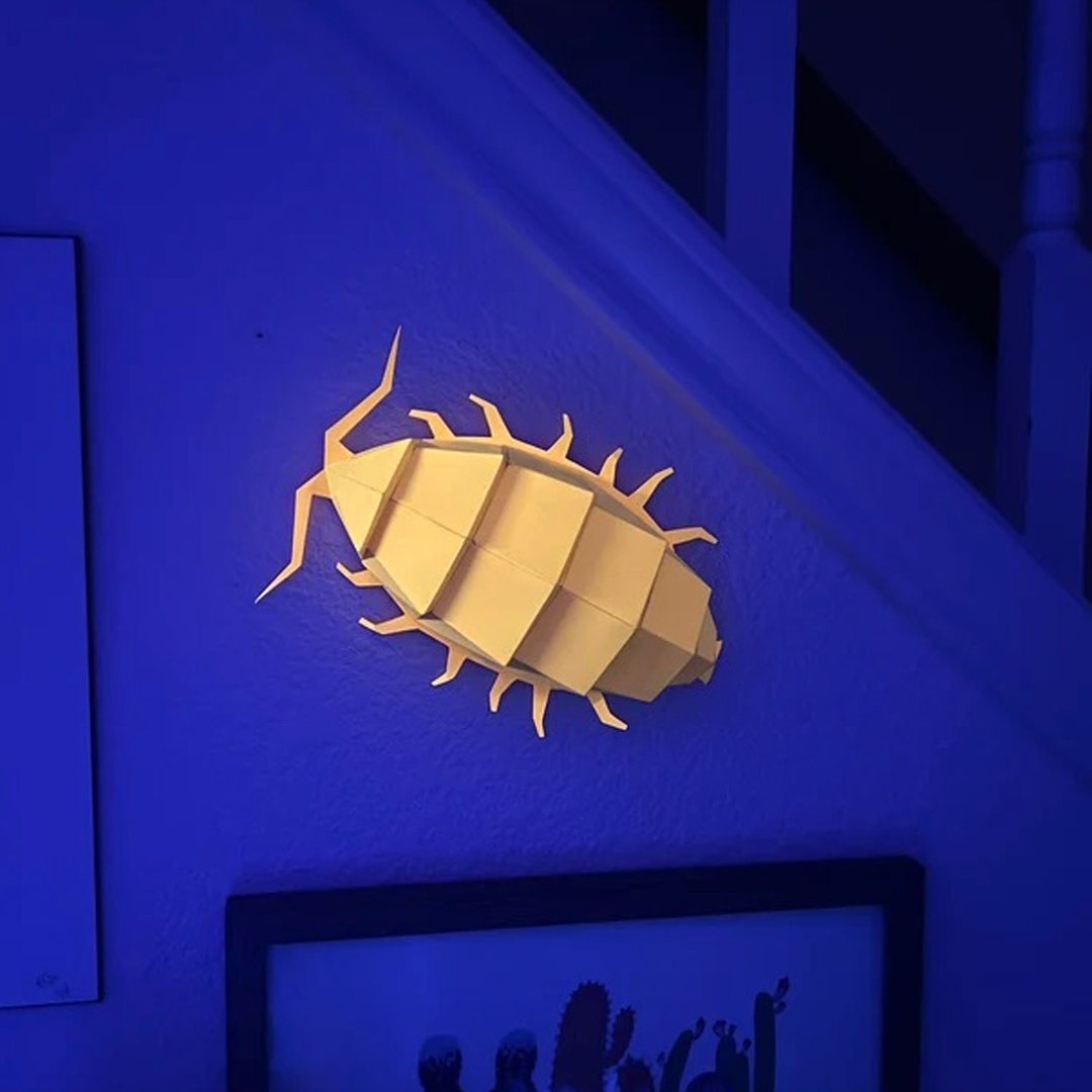 DIY Papercraft Isopod,bug Svg,papercraft Bug,papercraft Insect,low Poly ...
