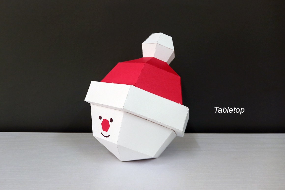 DIY Papercraft Santa Claus Dangler, Christmas Bauble (PDF Templates) - Etsy
