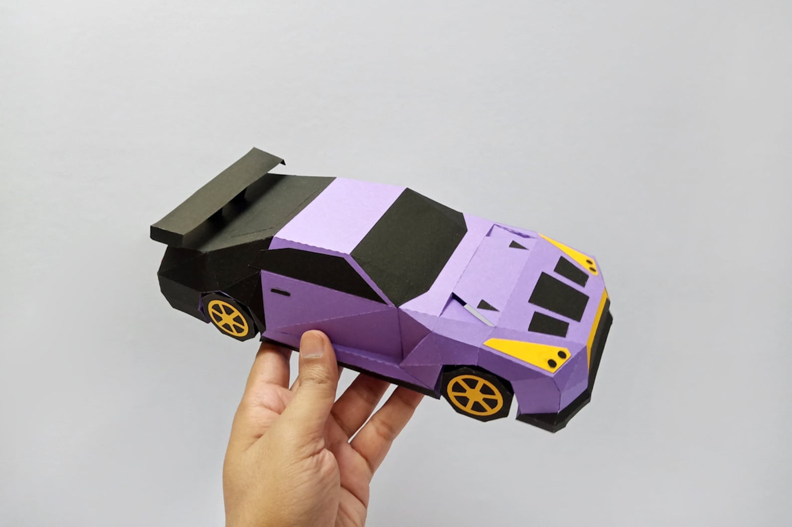 DIY Papercraft Sports Carpaper Car3d Papercraftlow Poly - Etsy