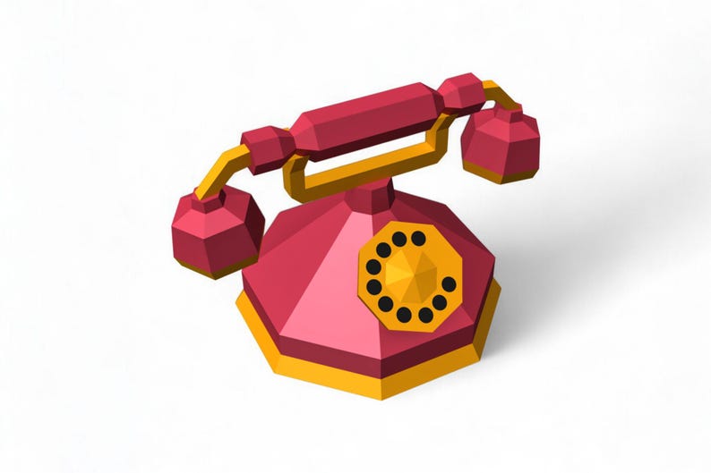 DIY Papercraft Vintage Telephone, Gifts for Grandparents (digital Files ...