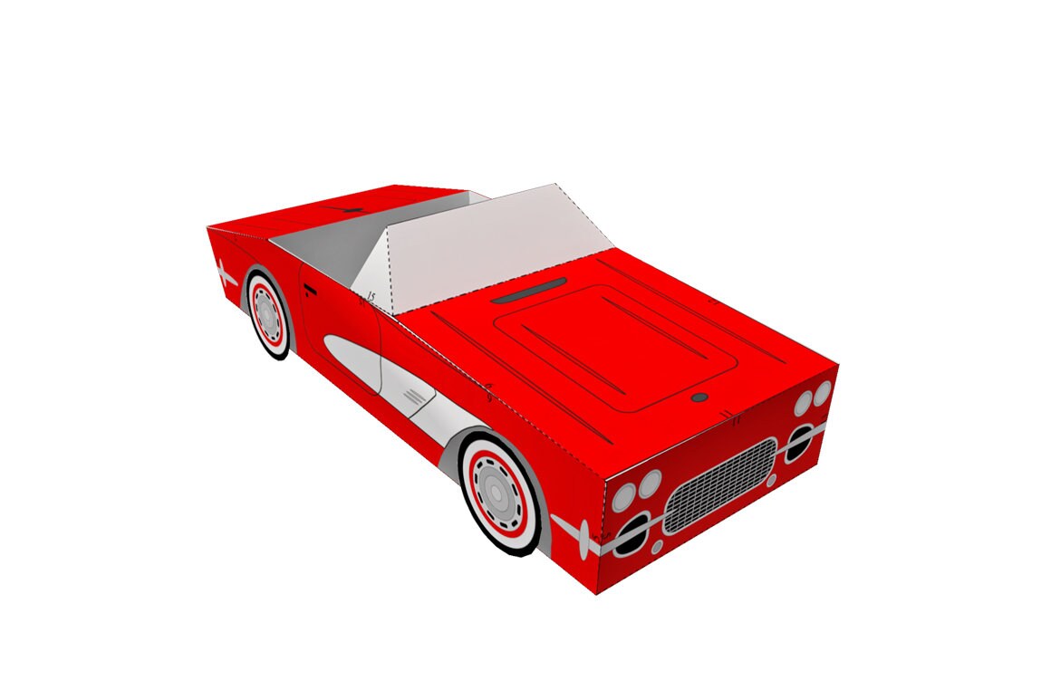 DIY Printable Car Favorpapercraft Carvintage Carcar Gift - Etsy