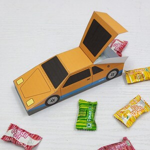 DIY Printable Car Favor,papercraft,instant Digital Download, Paper Gift ...