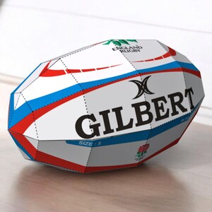 DIY Papercraft Rugby Ball,printable Football,paper Ball,rugby Party ...