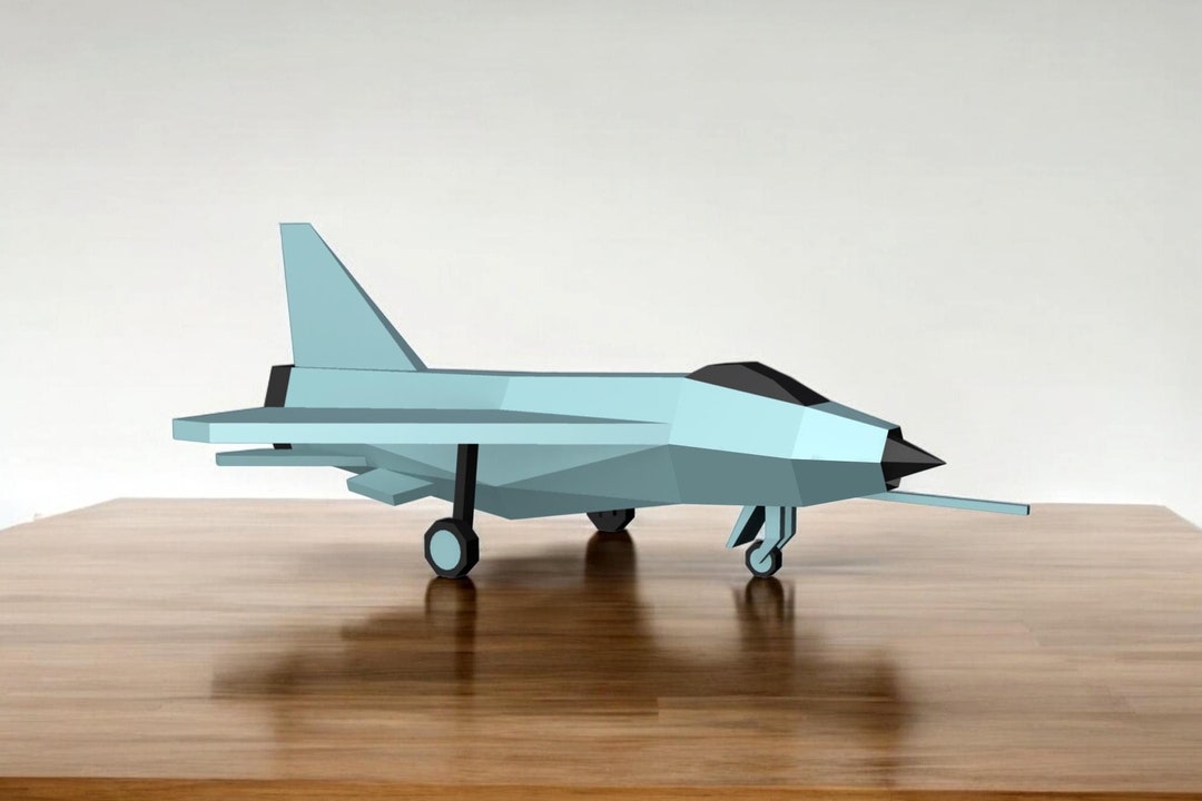 Papercraft Fighter Jet Aircraft Model, Papercraft Aircraft, Lowpoly ...
