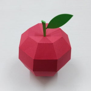 DIY Papercraft Apple,papercraft Fruit,paper Toy,party Decoration ...