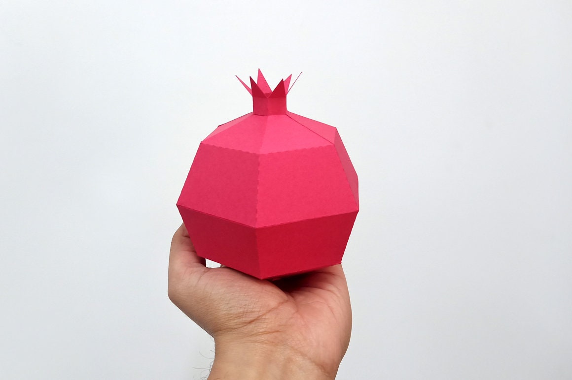 DIY Papercraft Pomegranatepapercraft Fruitpaper Toyparty - Etsy