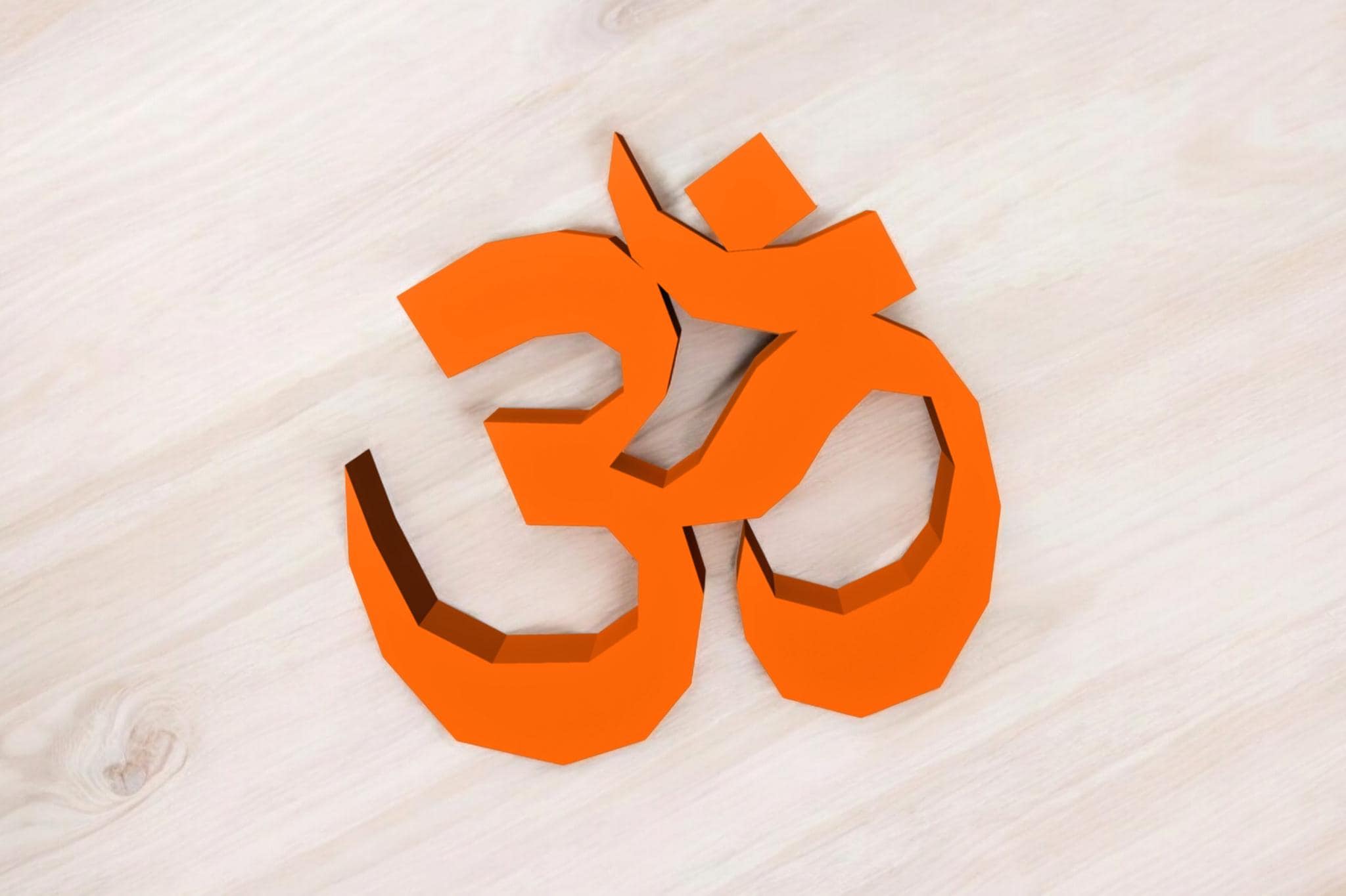 DIY Papercraft 3D Om Wall Art, Temple Decor (digital Files) - Etsy