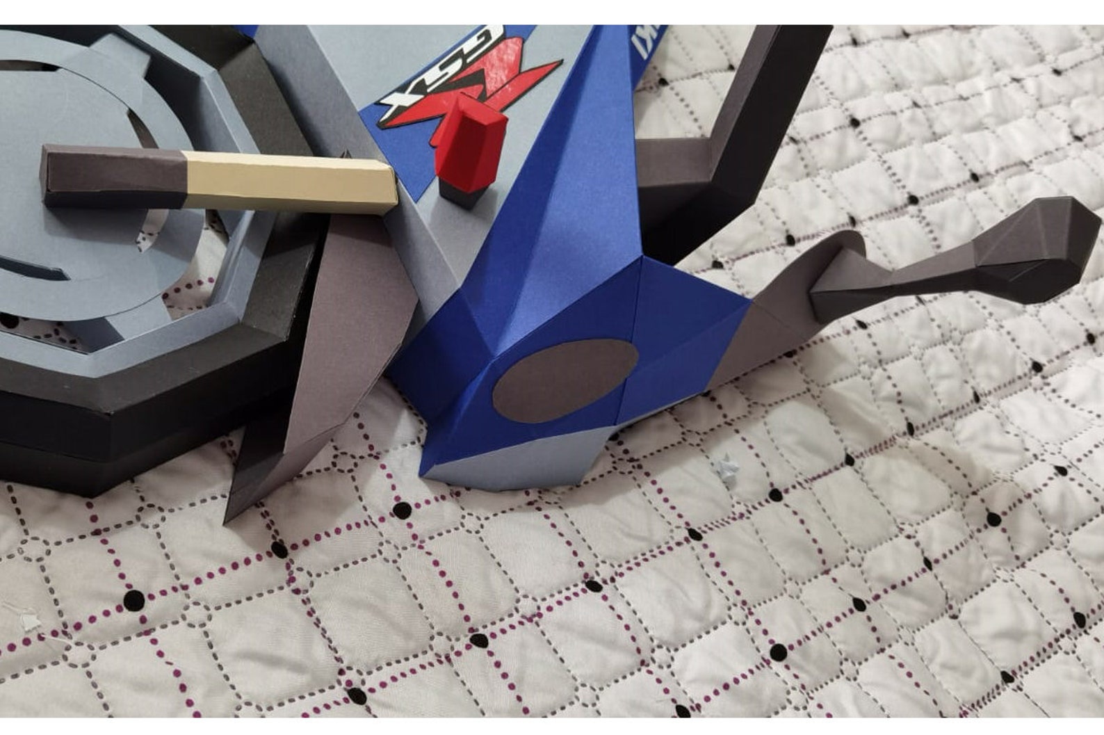 DIY Kit Papercraft Sports Bikepaper Toy Suzuki Gsxr - Etsy