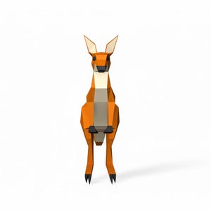 DIY Papercraft Kangaroo Model, 3D Printable Animal (digital Files) - Etsy