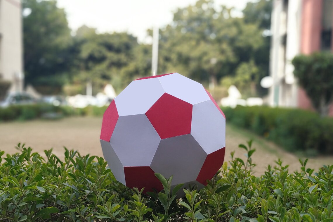 DIY Papercraft Fútbol Fútbol imprimible Bola de papel | Etsy