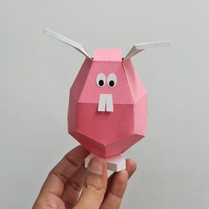 DIY Papercraft Easter Eggs,easter Bunny,easter Rabbit,egg Art ...