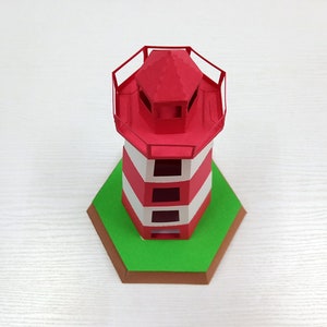 DIY Papercraft Lighthouse,3d Lowpoly Papercraft,lighthouse Svg ...