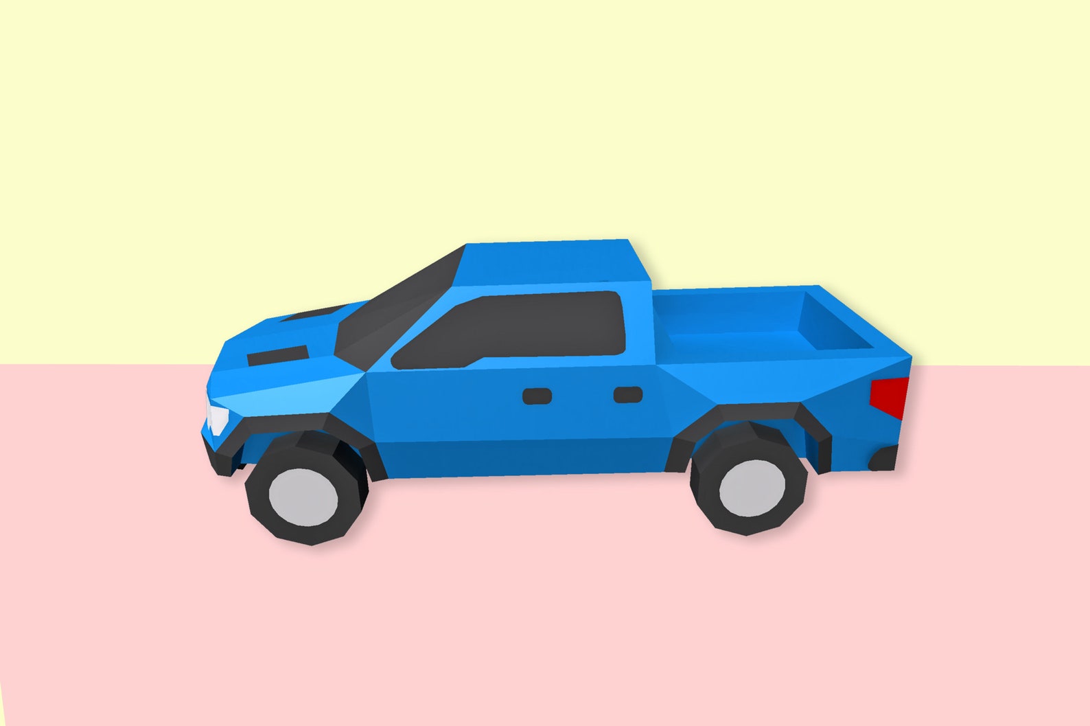DIY Papercraft Pickup Truckprintable Truck Favor3d - Etsy