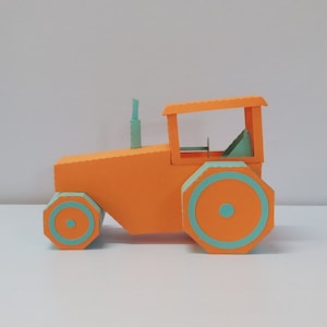 DIY Papercraft Road Roller,low Poly Papercraft, 3d Papercraft ...