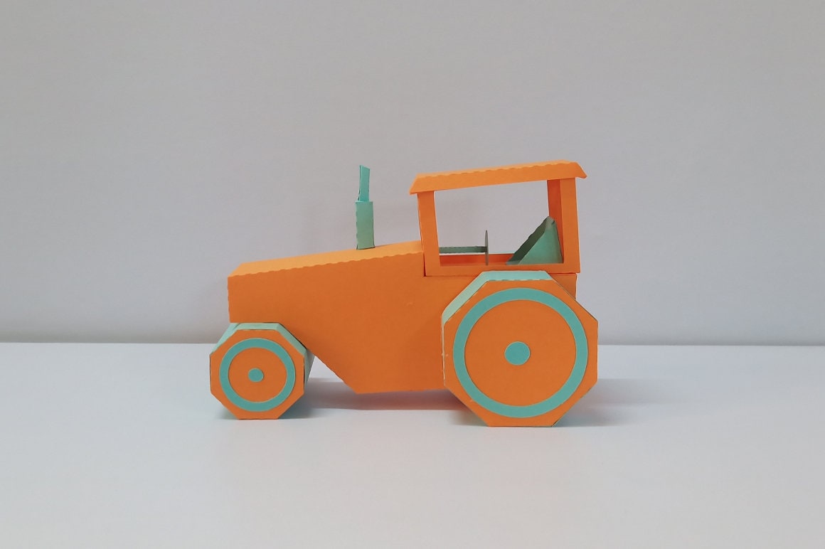 DIY Papercraft Road RollerLow poly papercraft 3d | Etsy