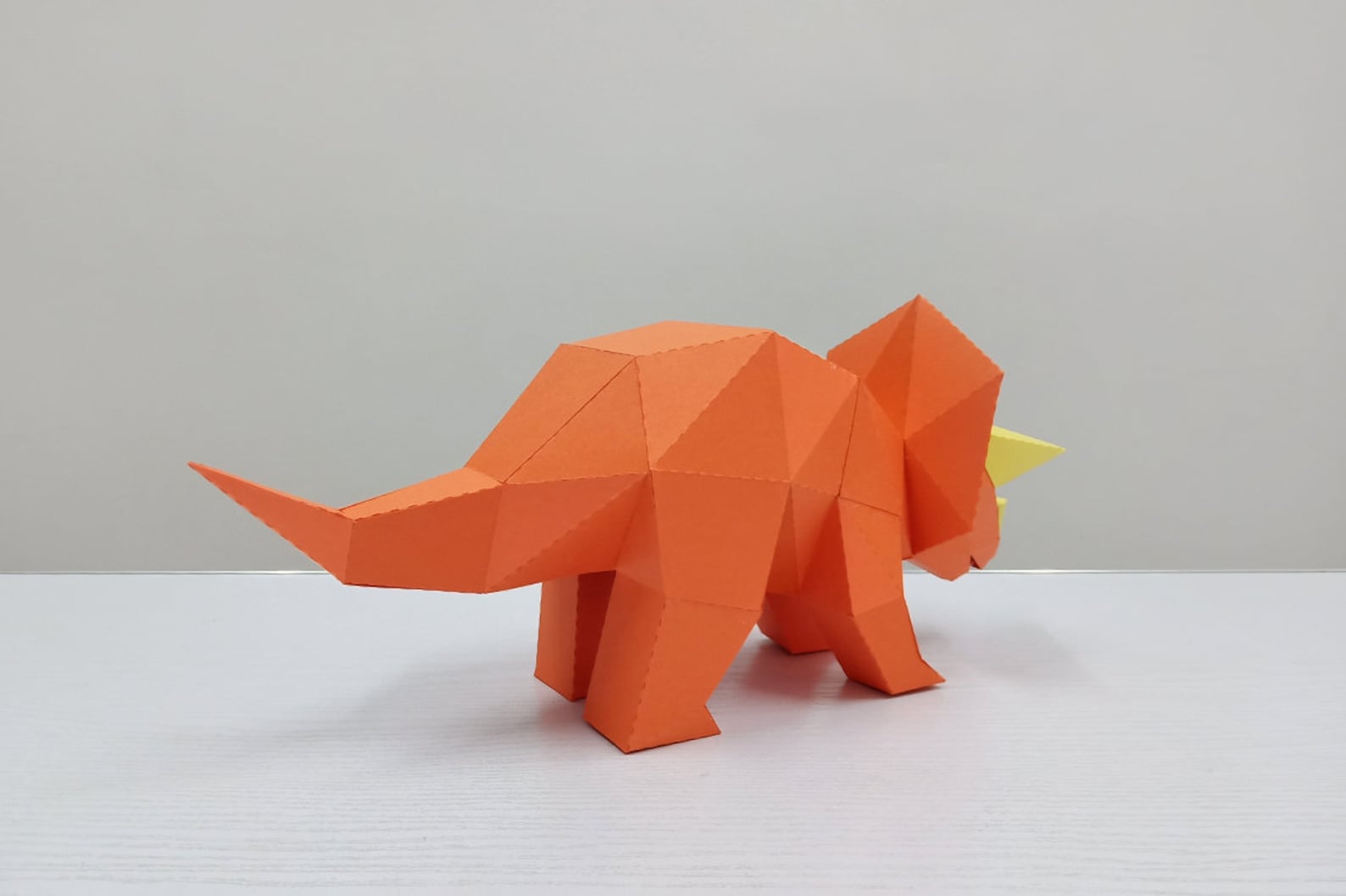 DIY Papercraft Triceratops Sculpturepapercraft Dinosaur - Etsy