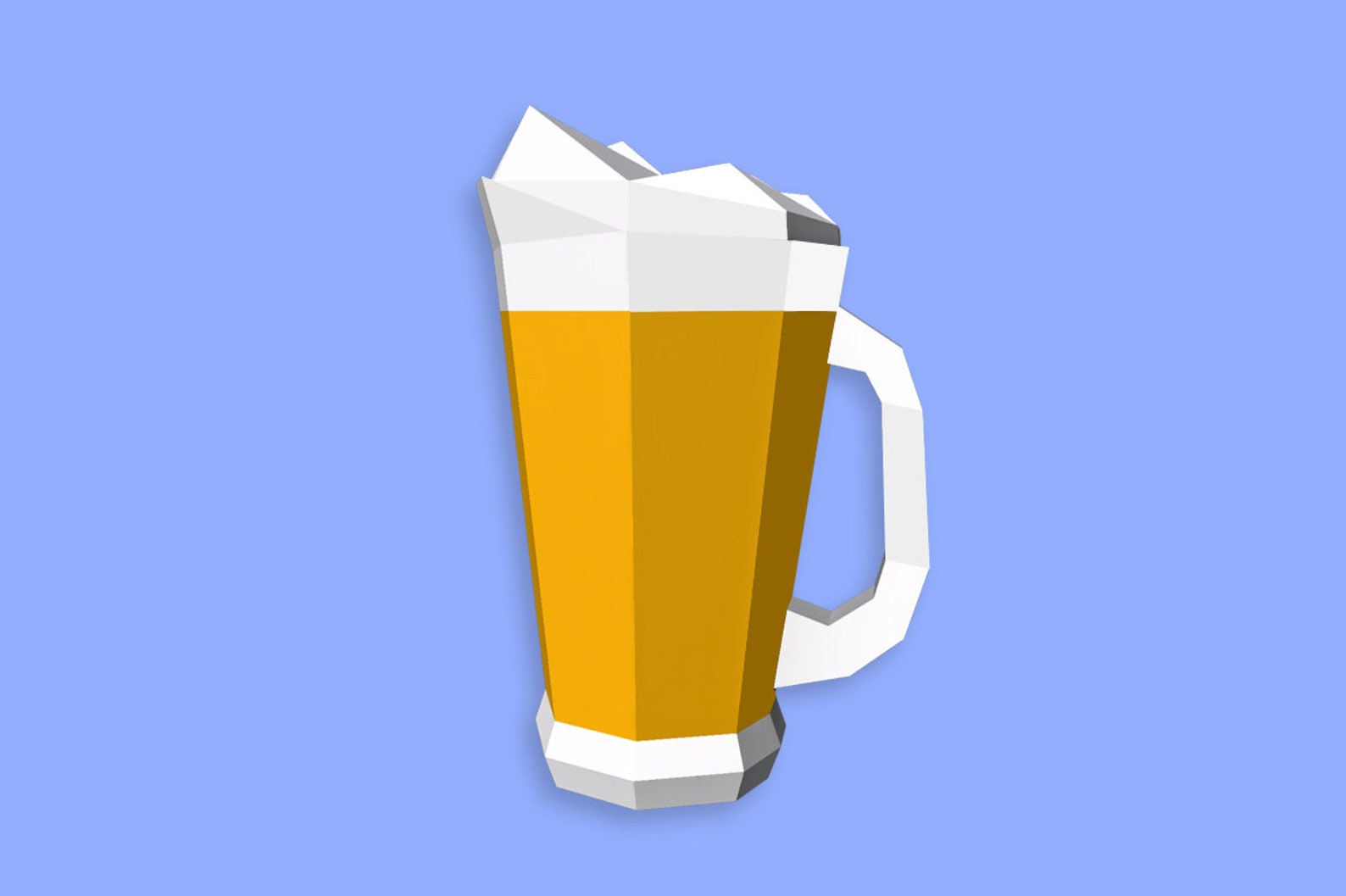 DIY Papercraft Beer Pitcher Favor, Party Decor (digital Files) - Etsy