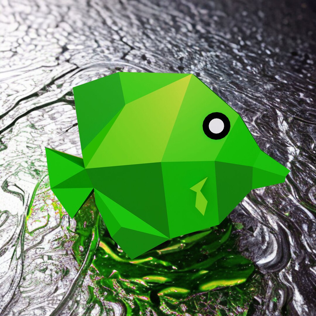 DIY Papercraft Koi Fish Templates, Printable Fish Png, 3d Origami Fish ...