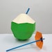 DIY Papercraft Coconut,tropical Party Favor,tropical Party Decor,3d ...