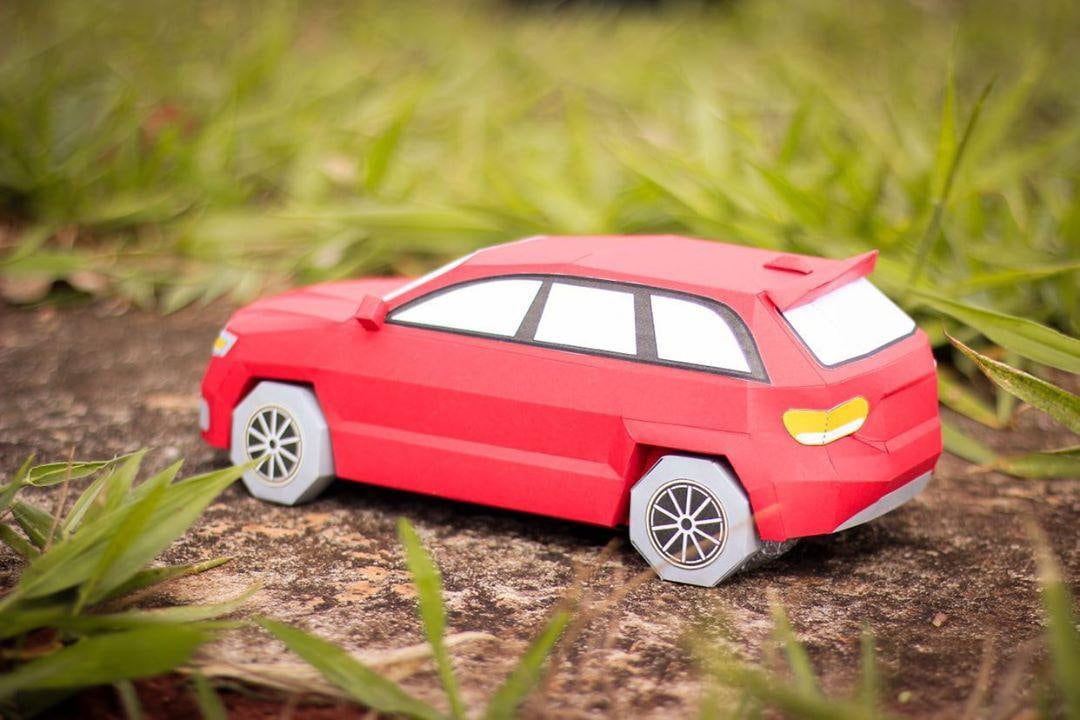 DIY Papercraft Jeep Modelpaper Car3d Papercraftlow Poly | Etsy Canada