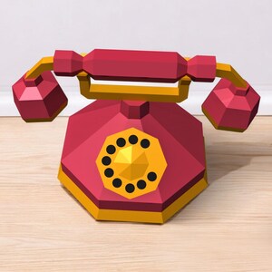 DIY Papercraft Old Style Telephone , Gifts for Grandparents, Gifts for ...