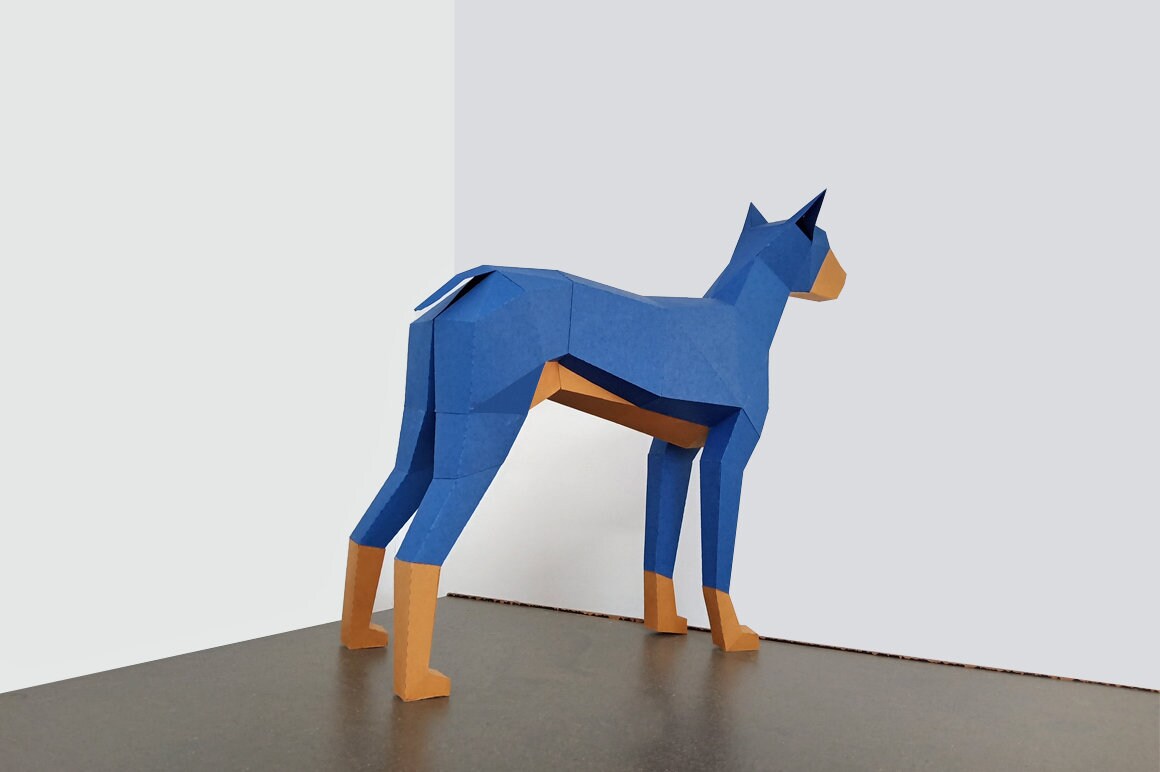 DIY Doberman sculptureDIY Papercraft Doberman3d Papercraft | Etsy