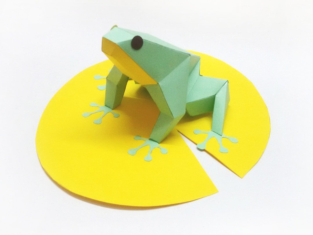DIY Papercraft Frog,digital Download,ed Craft Frog,paper Toys,lowpoly ...