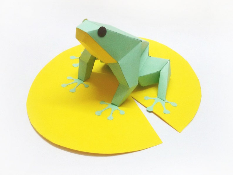 DIY Papercraft Frog Model, Lowpoly Paper Toy (digital Files) - Etsy