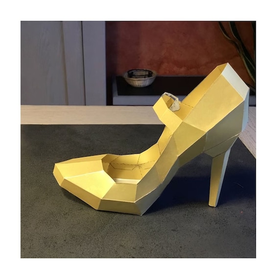 Papercraft Template 3d High Heel DIY High Heel Belly 3d Papercraft
