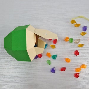 DIY Papercraft Coconut Favor, Tropical Party Decor (pdf, Eps, Dxf) - Etsy