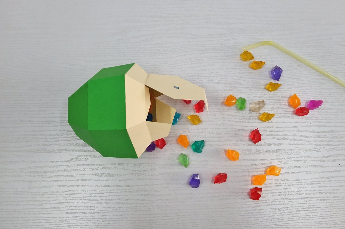 DIY Papercraft Coconut Favortropical Party Favorlow Poly | Etsy